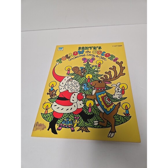 Toys | Vintage 1979 Whitman Santas Follow The Colors Animal Coloring ...